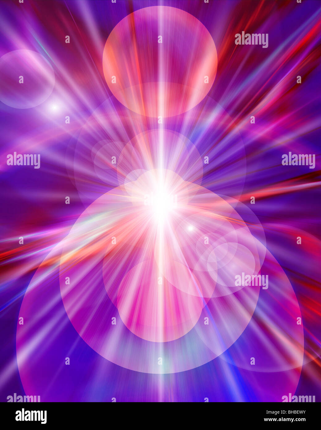 Light beam and circular pattern (digitally generated Stock Photo - Alamy