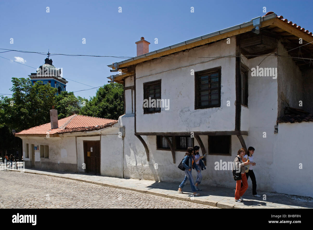 Bulgaria,Karlovo,Old Town,Typical houses Stock Photo - Alamy