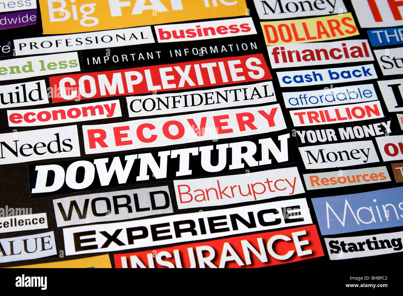 Current events headlines from newspapers and magazines Stock Photo - Alamy