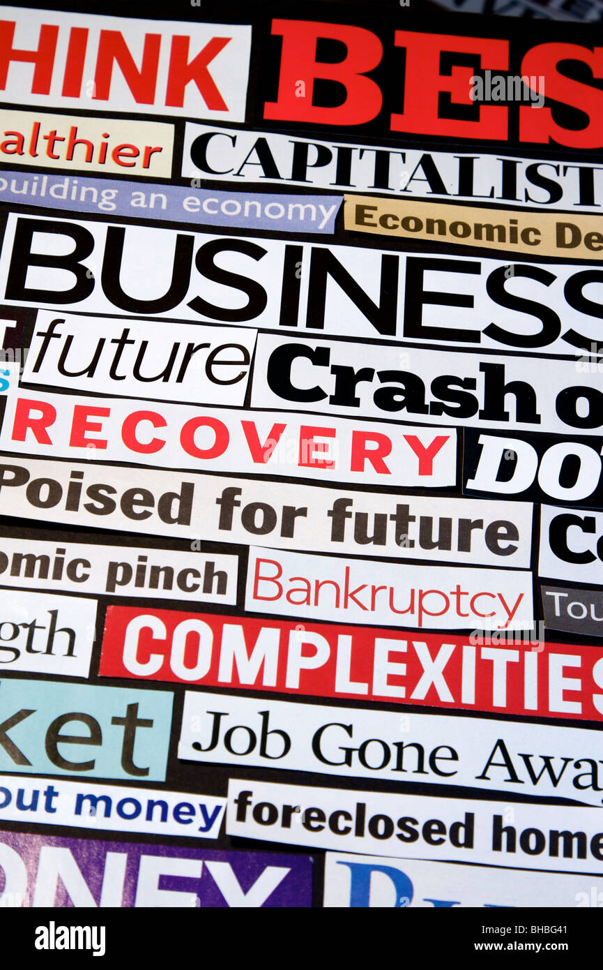 Newspaper clippings montage hi-res stock photography and images - Alamy