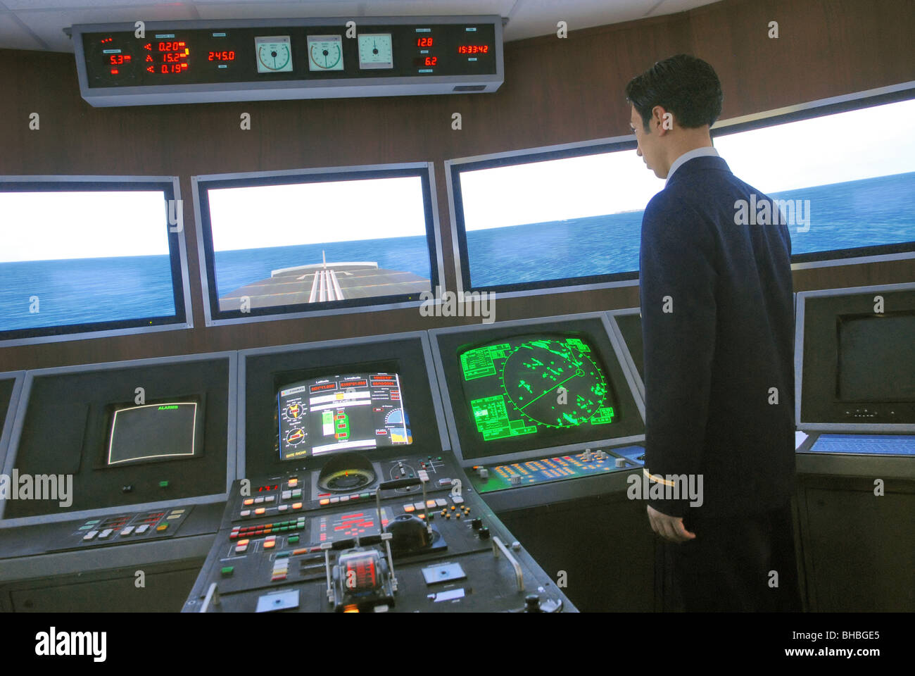 Navigation Bridge And Flight Deck High Resolution Stock Photography and ...