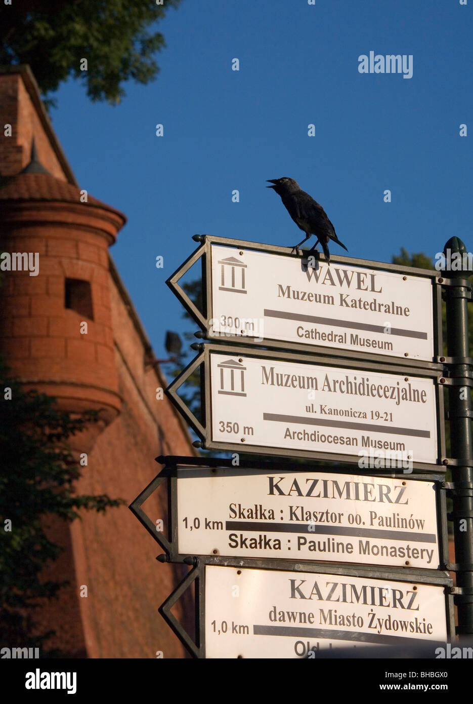 Poland, Krakow, signs Stock Photo - Alamy