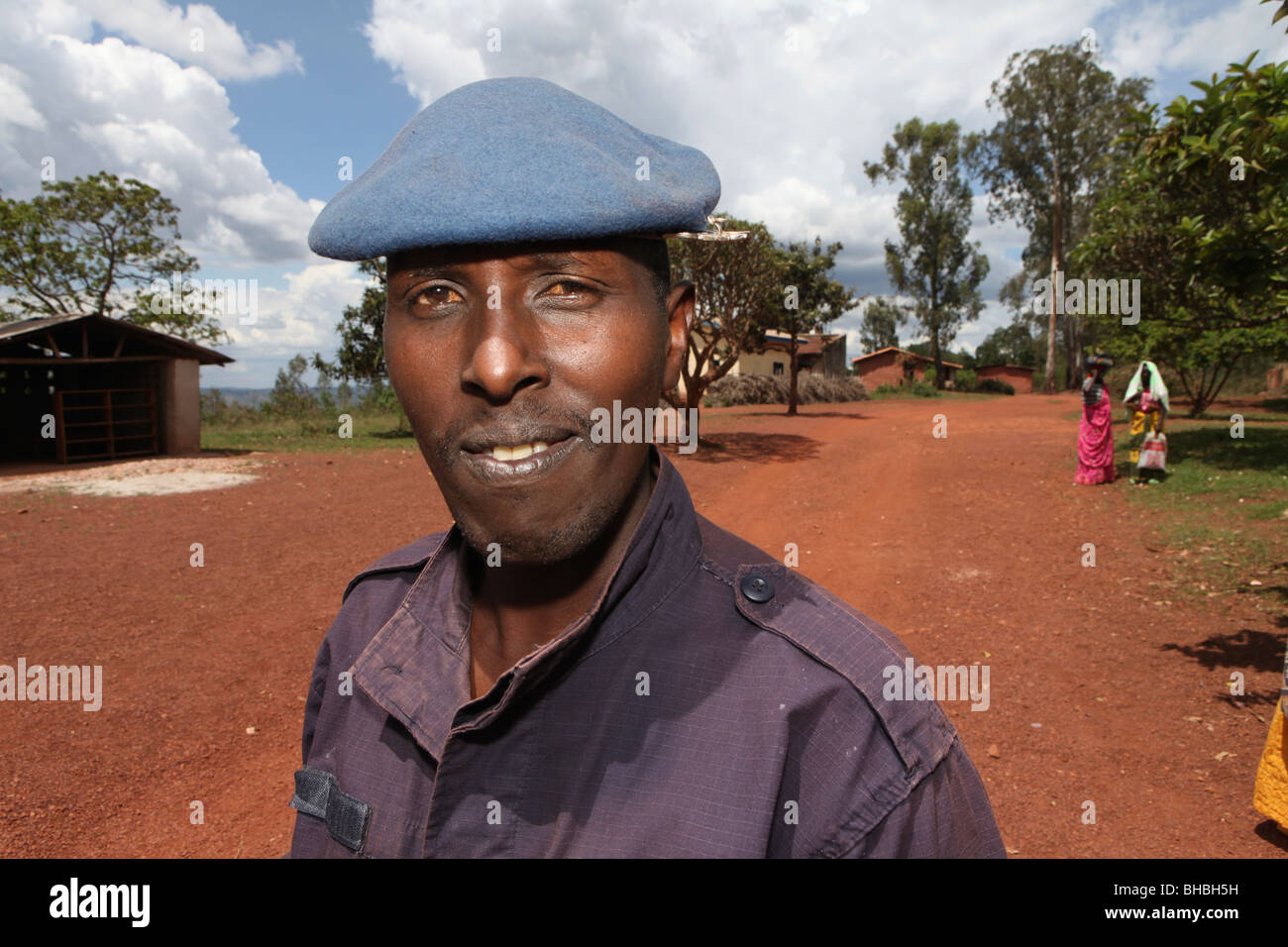 police man in Burundi (tutsi Stock Photo - Alamy