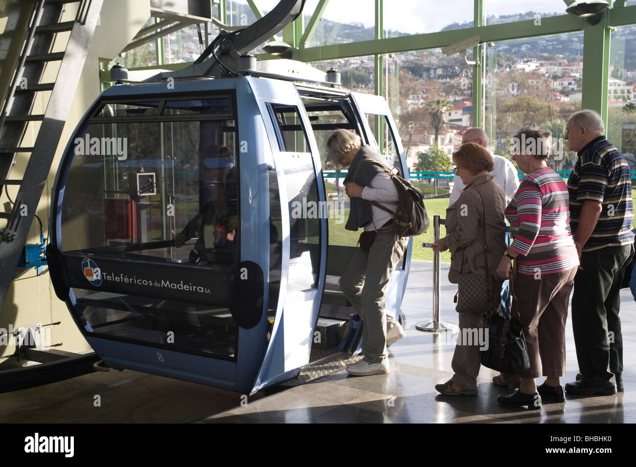 Portugal Madeira Monte Cable Car Funchal station Stock Photo - Alamy