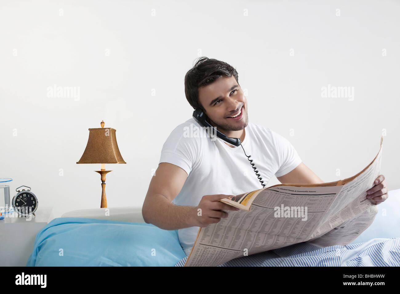 Telephone newspaper hi-res stock photography and images - Alamy