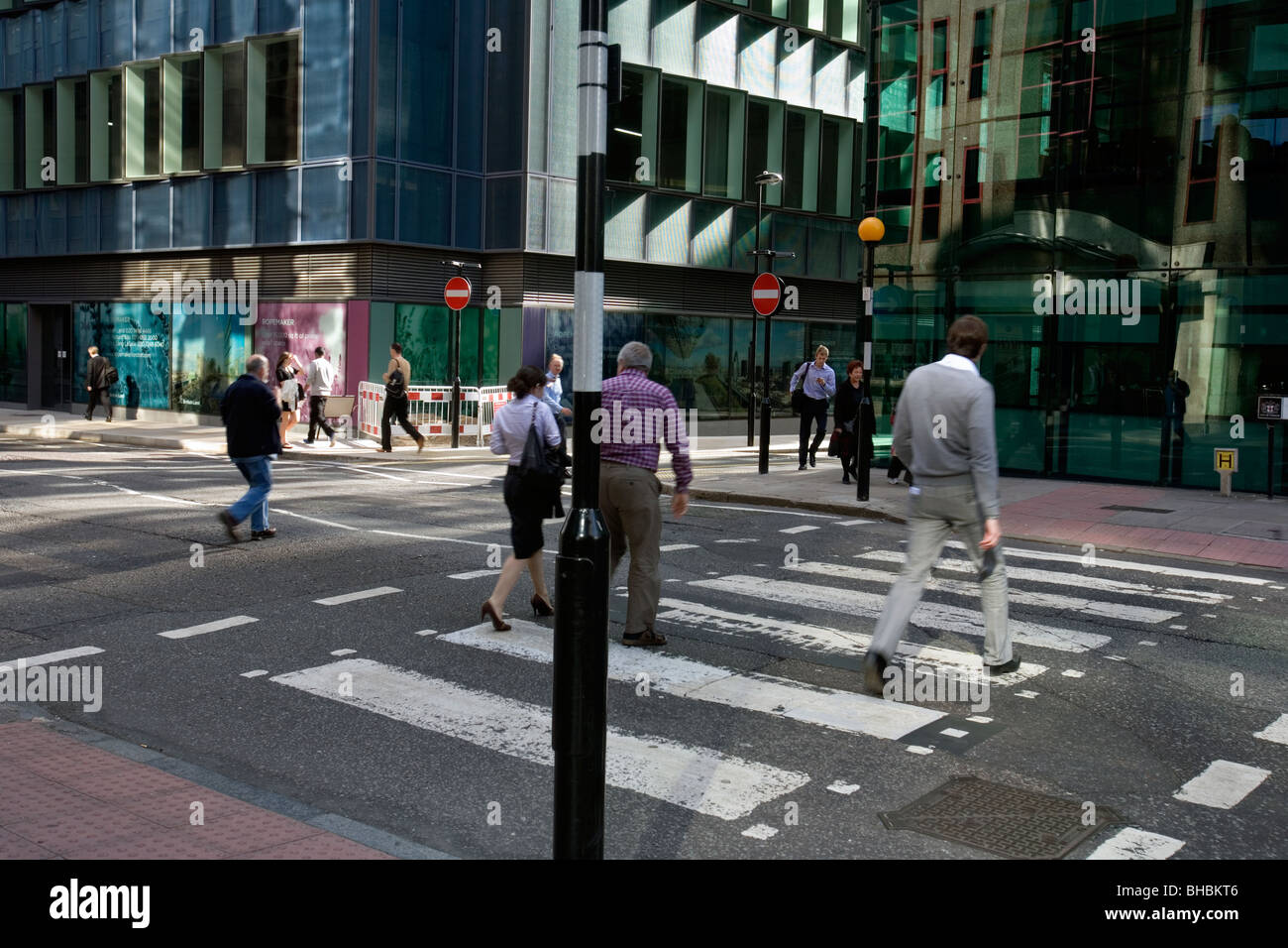 a zebra crossing in the city of london Stock Photo - Alamy
