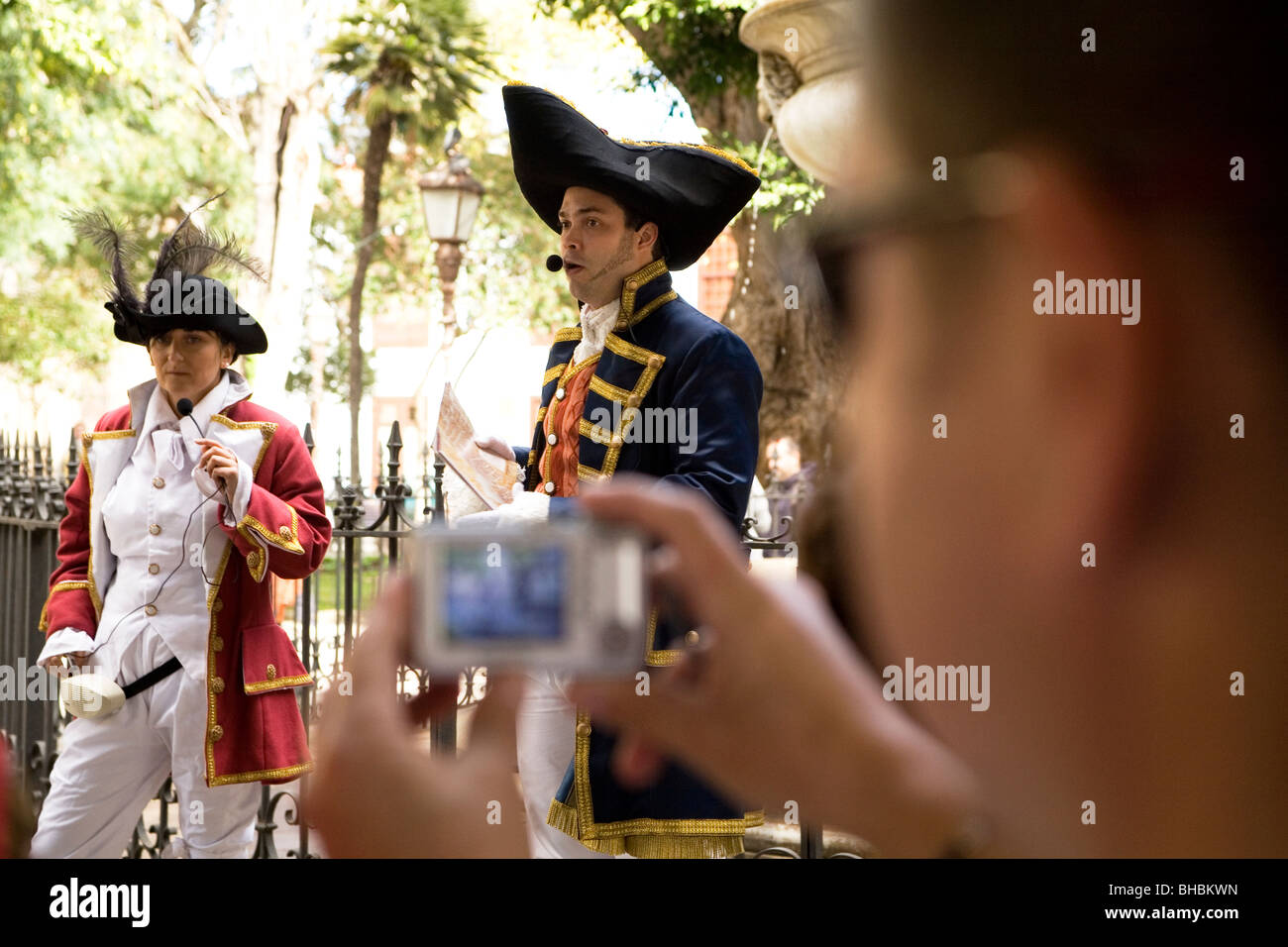 City tour guide costume hi-res stock photography and images - Alamy