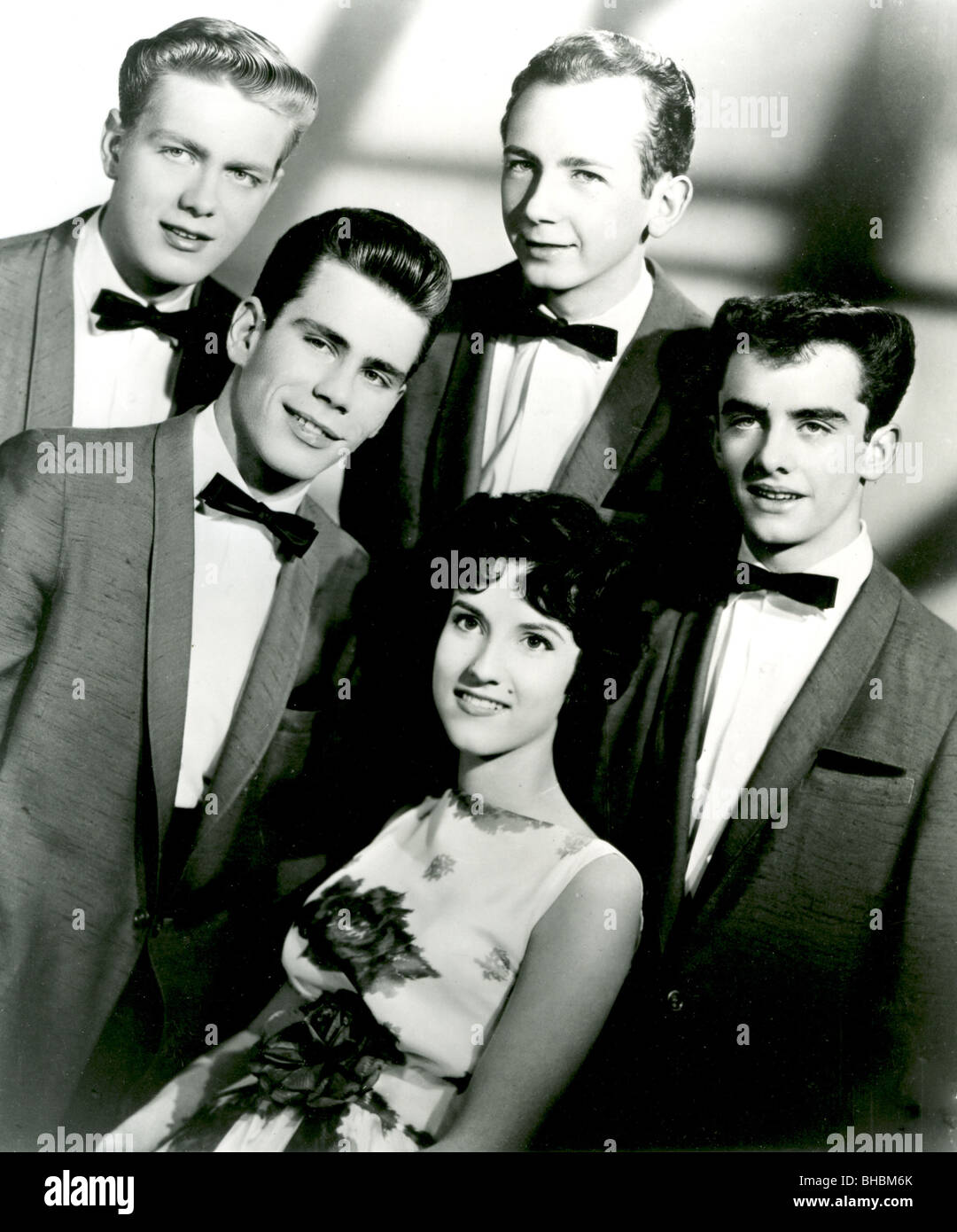 SKYLINERS - US vocal group with Janet Vogel about 1958 Stock Photo - Alamy