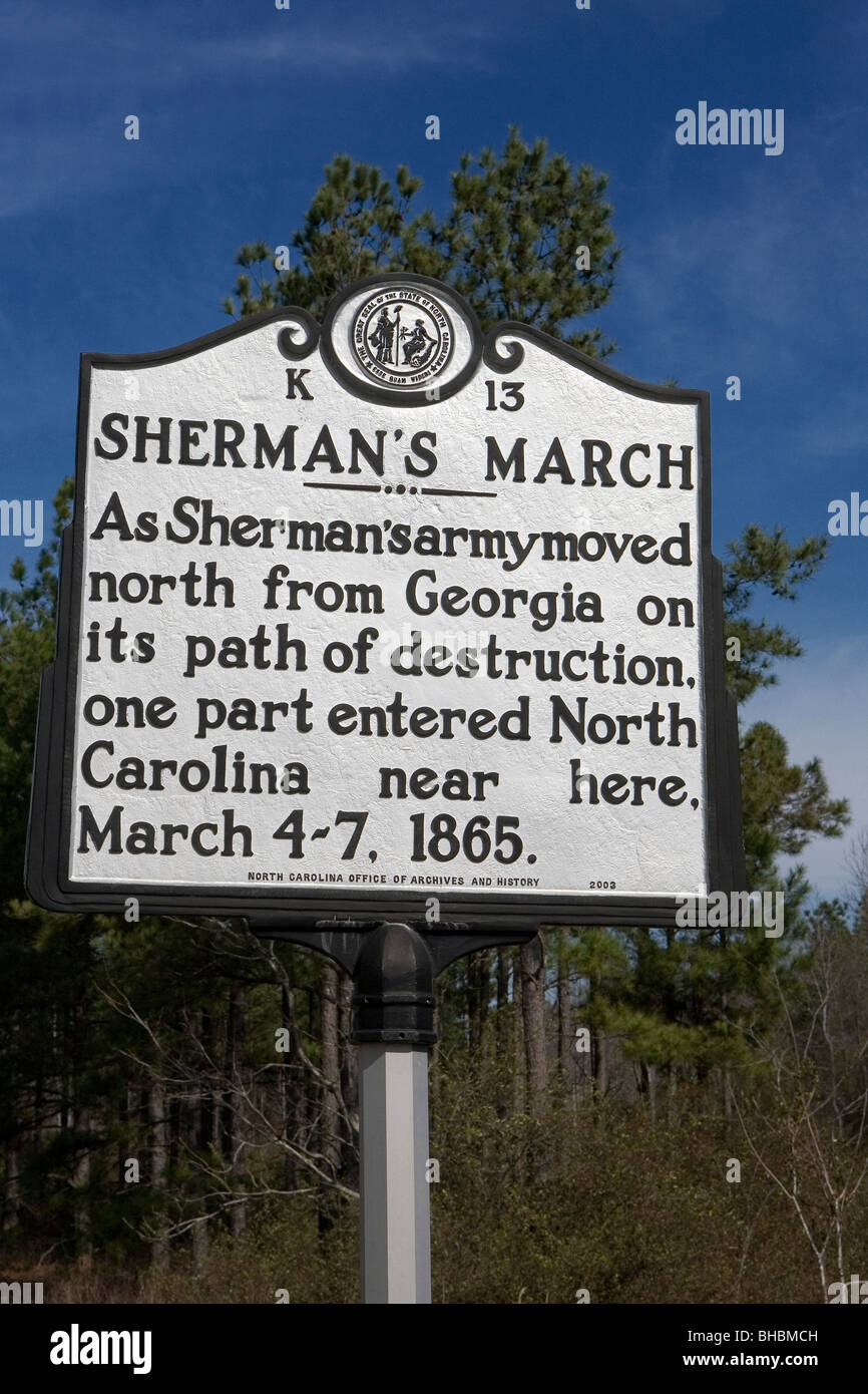SHERMAN'S MARCH As Sherman's army moved north from Georgia on its path ...