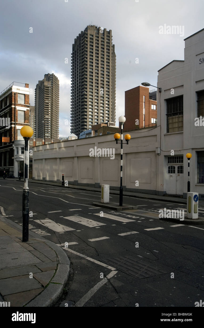 a zebra crossing in the city of london near the barbican Stock Photo ...