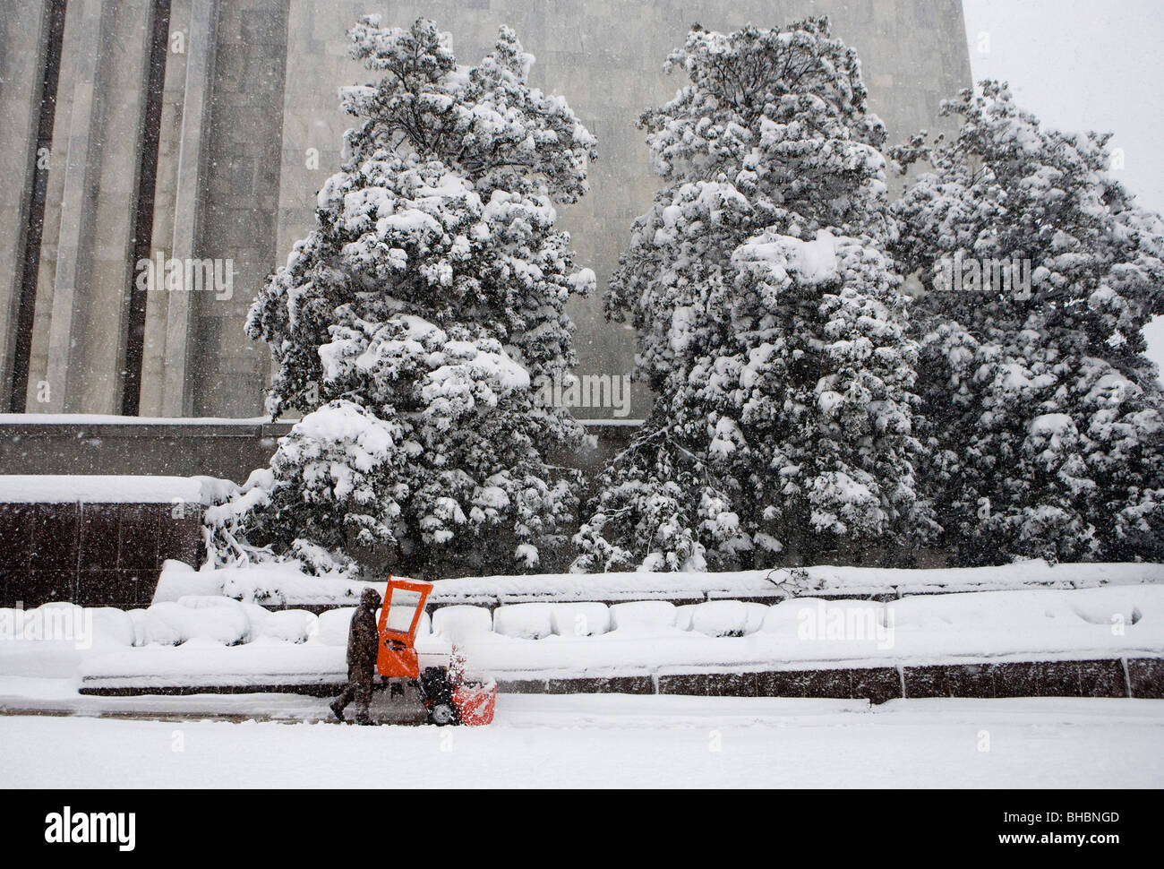 Snow scenes around the United States Capitol Building Stock Photo - Alamy