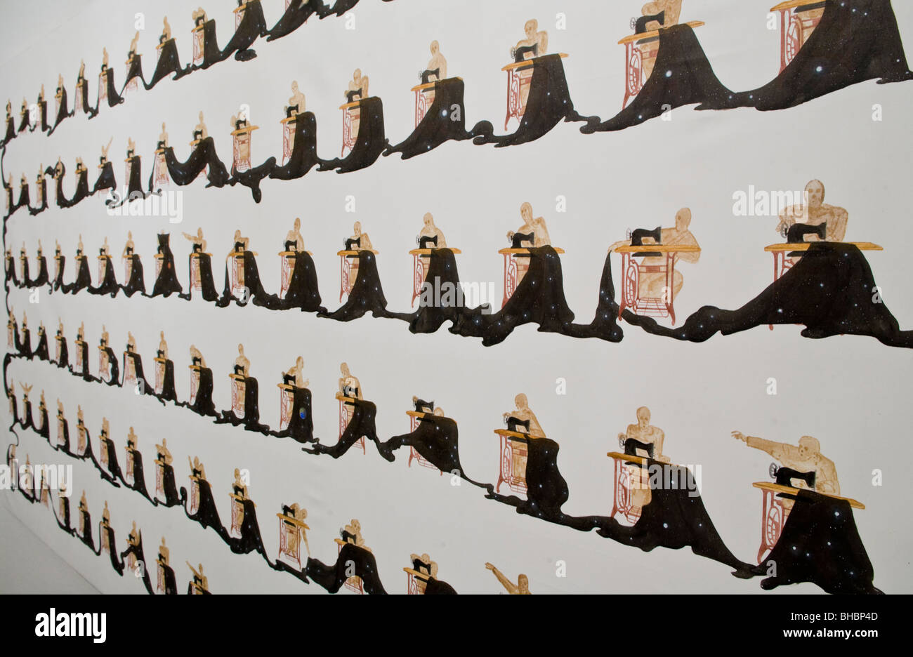 Artwork by Indian artist N.S. Harsha on show at artes mundi 2008 Wales ...
