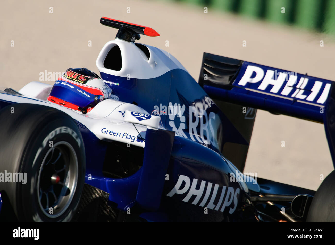 Rubens BARRICHELLO (BRA) driving in the Williams FW31 Formula One ...