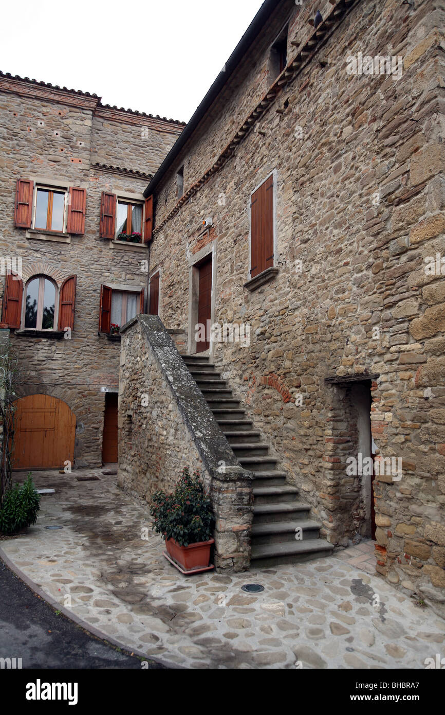 Italy, Emilia Romagna, Predappio, birthplace of Benito Mussolini was ...