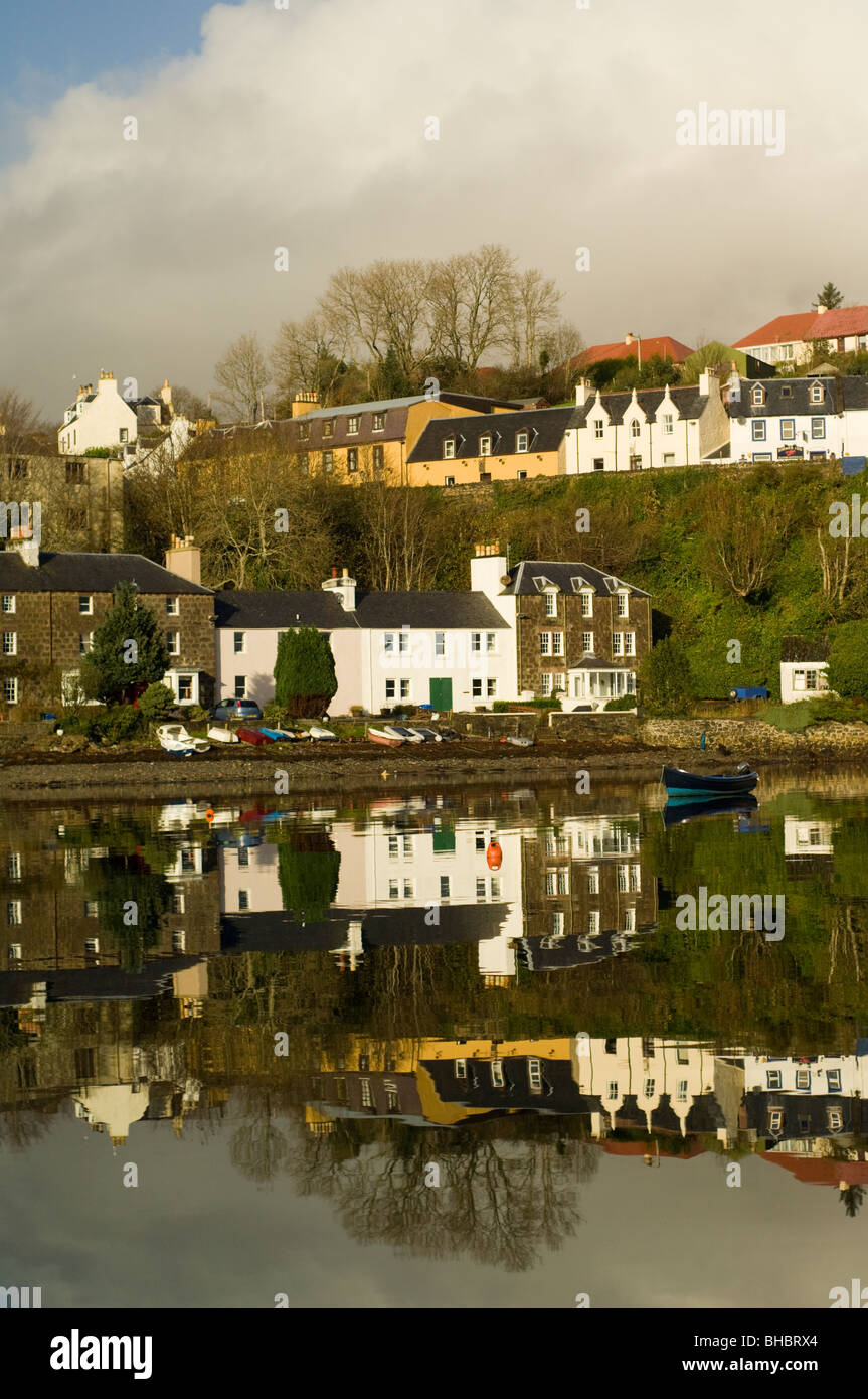 Portree harbour, viewed from the sea, Isle of Skye Stock Photo - Alamy