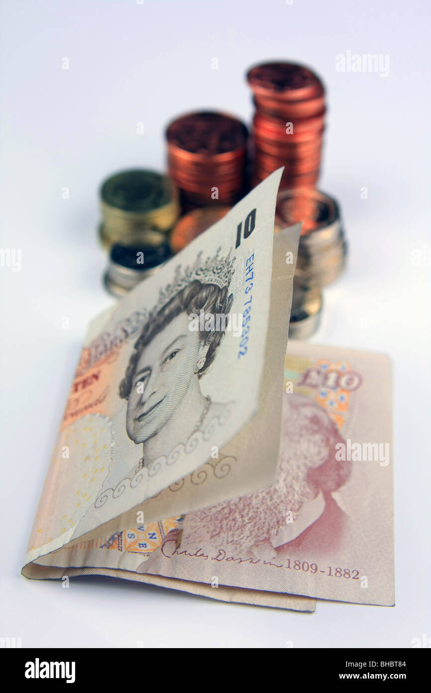 Coins folded hi-res stock photography and images - Alamy