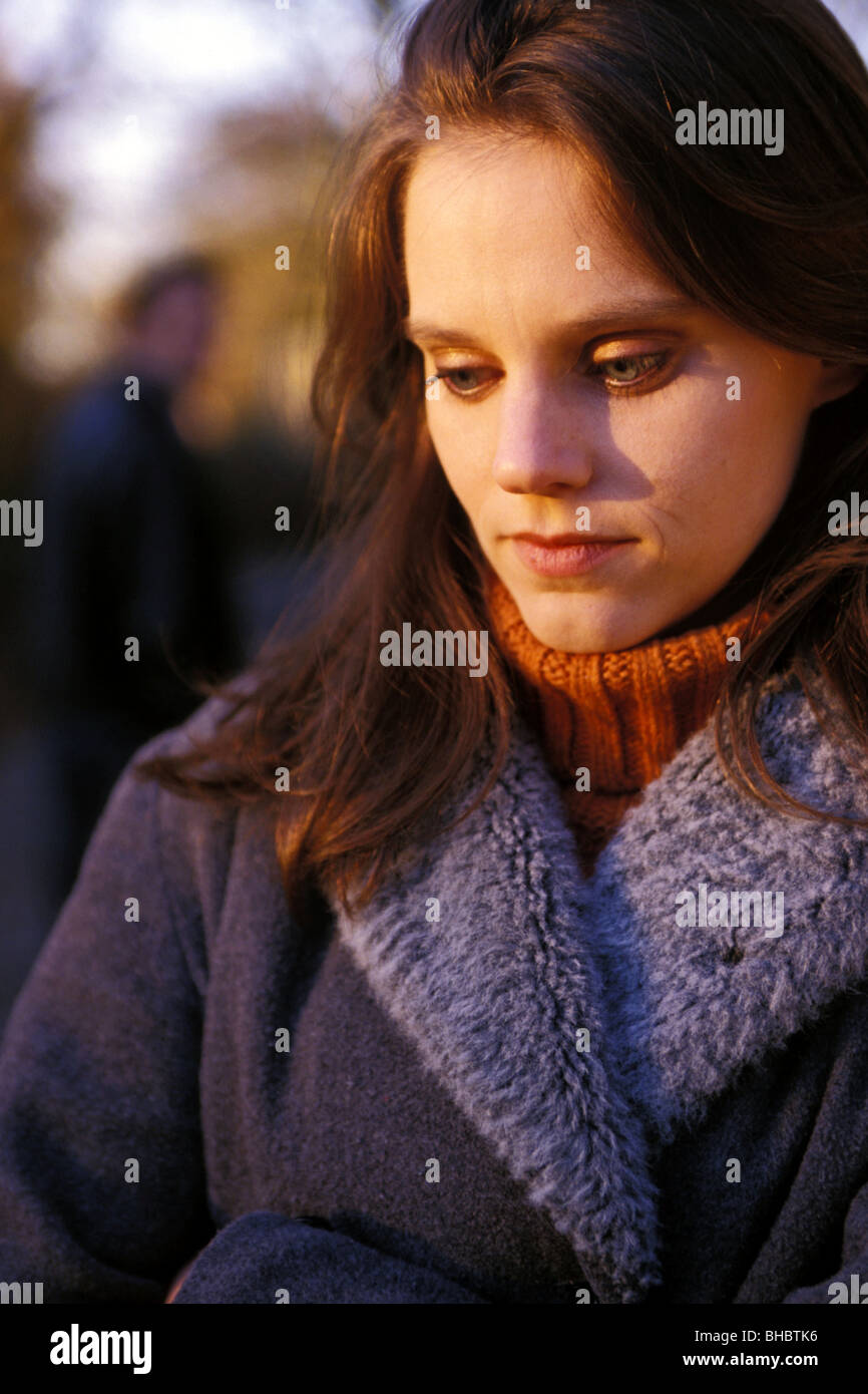 Couple splitting up after fight Stock Photo - Alamy