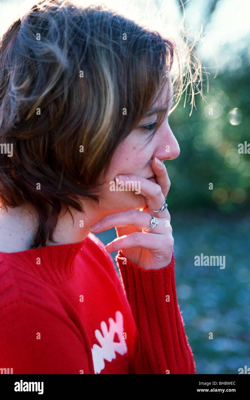 Anxious reflective hi-res stock photography and images - Alamy