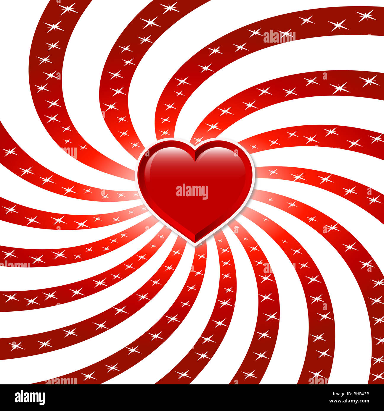 Rays heart design hi-res stock photography and images - Alamy