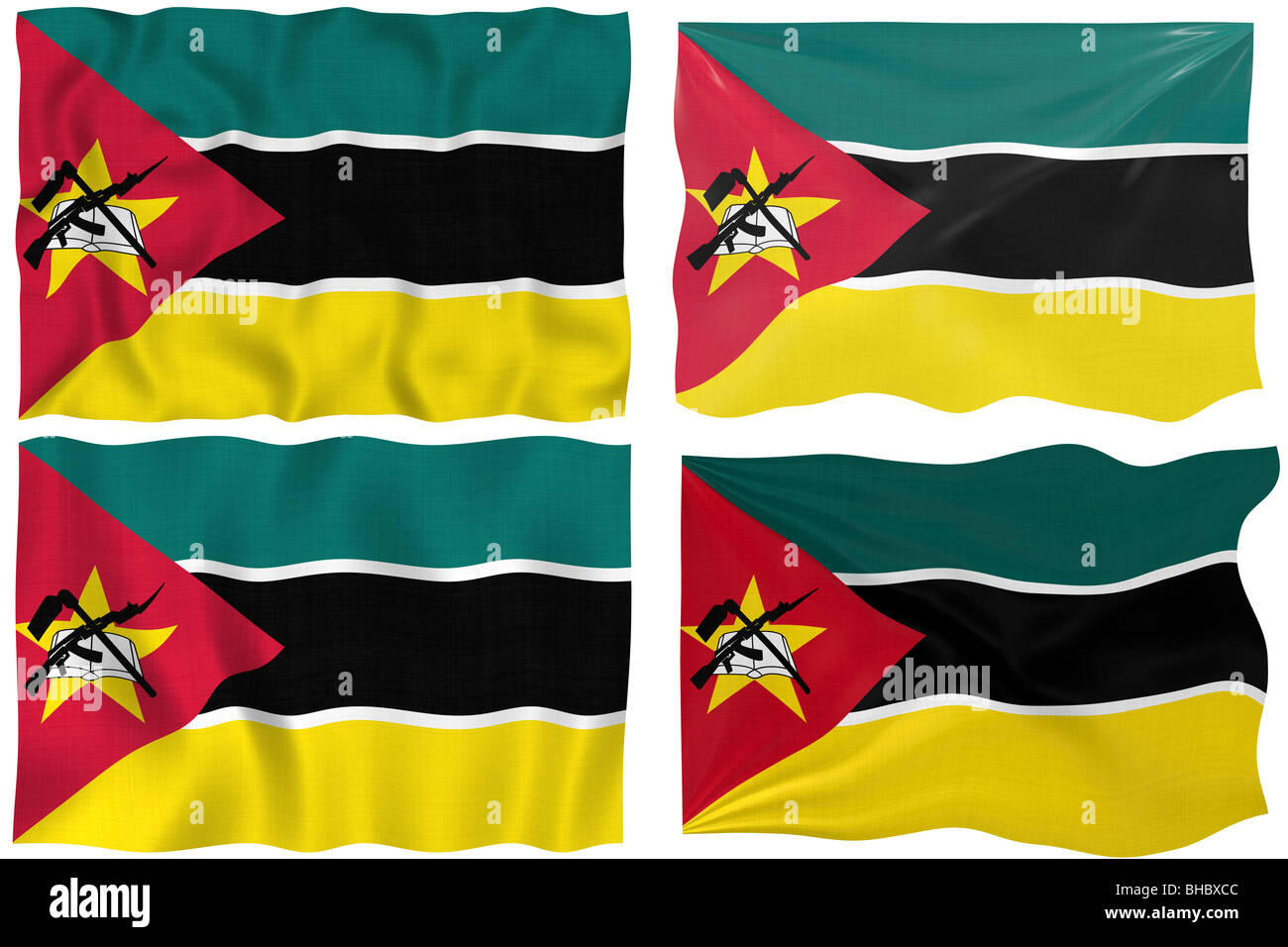 Great Image of the Flag of Mozambique Stock Photo - Alamy
