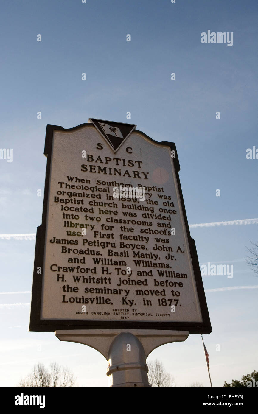 BAPTIST SEMINARY When Southern Baptist Theological Seminary was ...