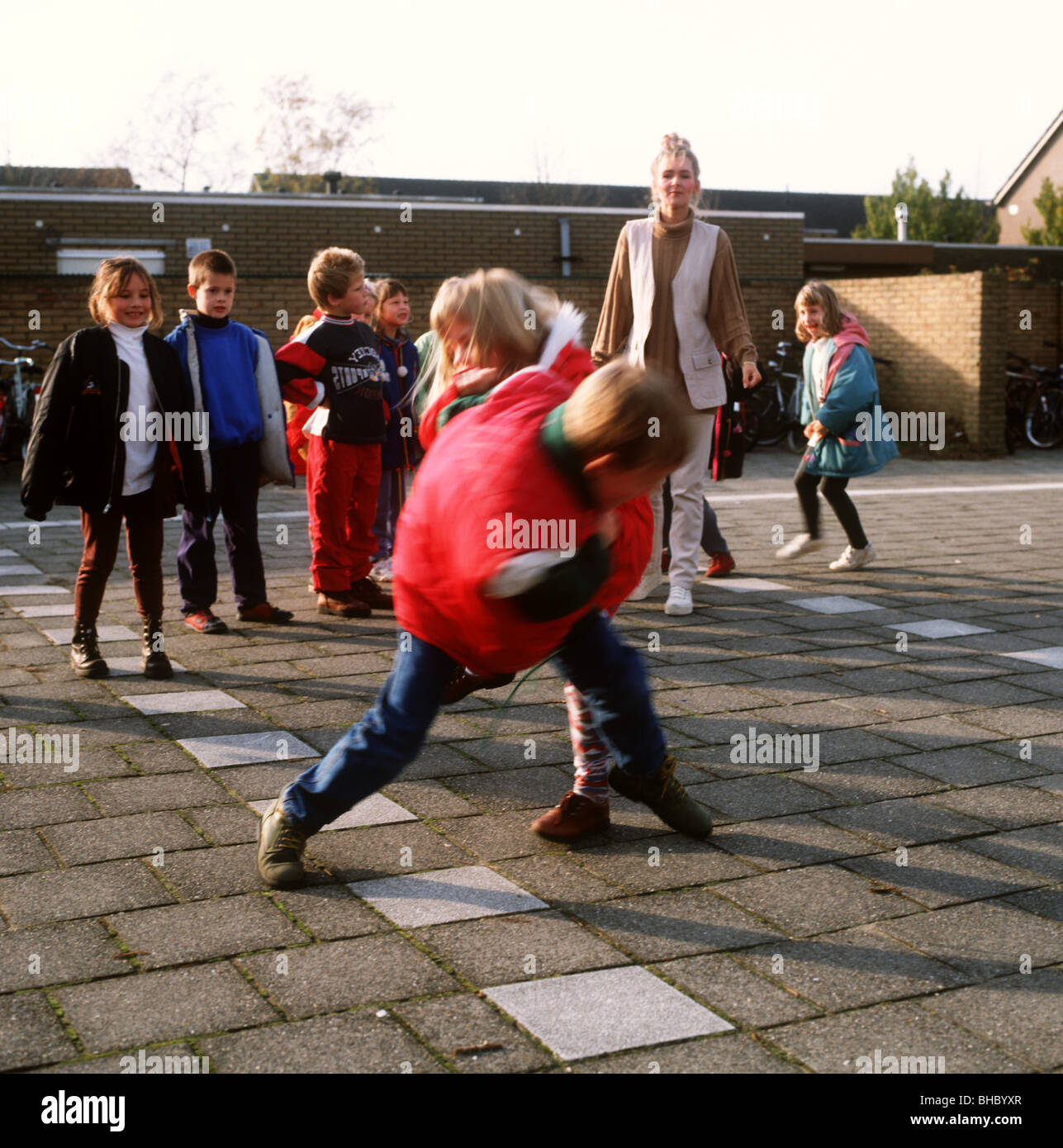 School children fighting outdoors hi-res stock photography and images ...