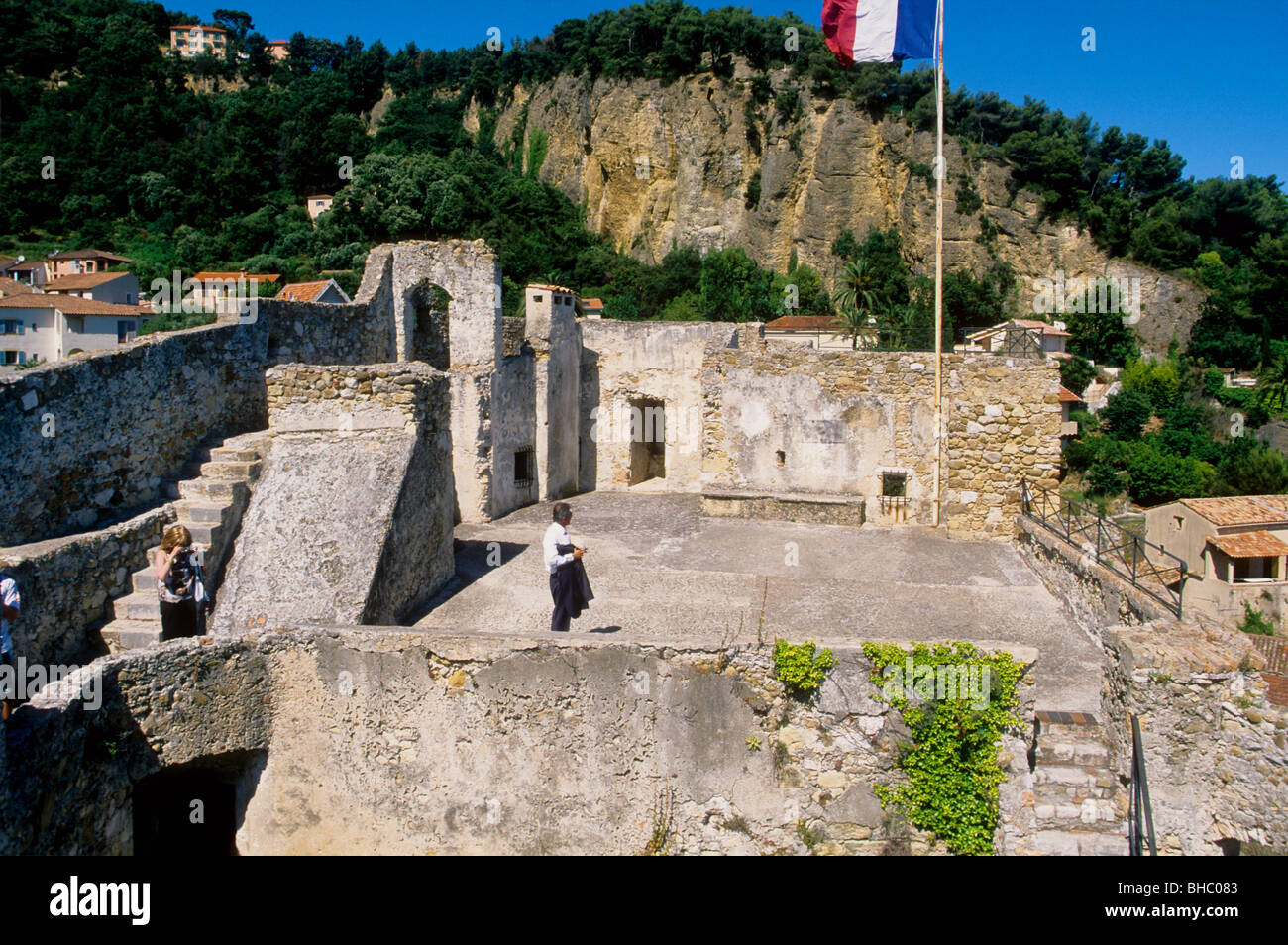 Overview of the Grimaldi medieval castle built on the century 10th into ...