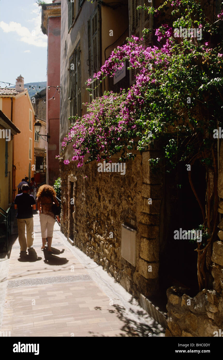 The medieval coastal village of Roquebrune Stock Photo - Alamy