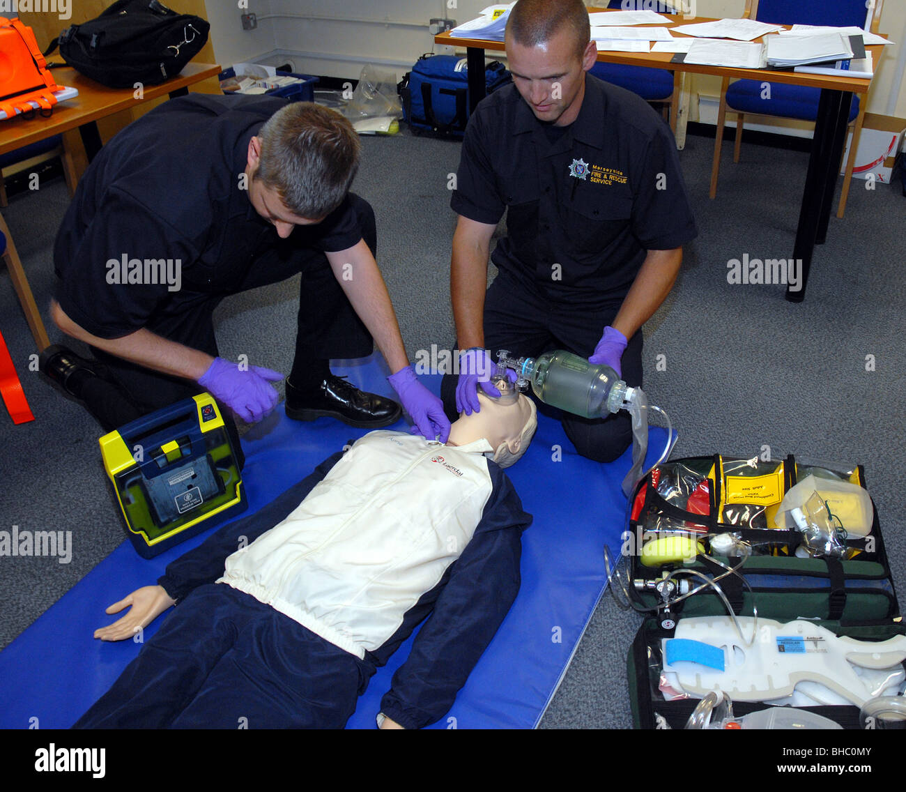 Merseyside Firefighters undergo training exercises in medical and ...
