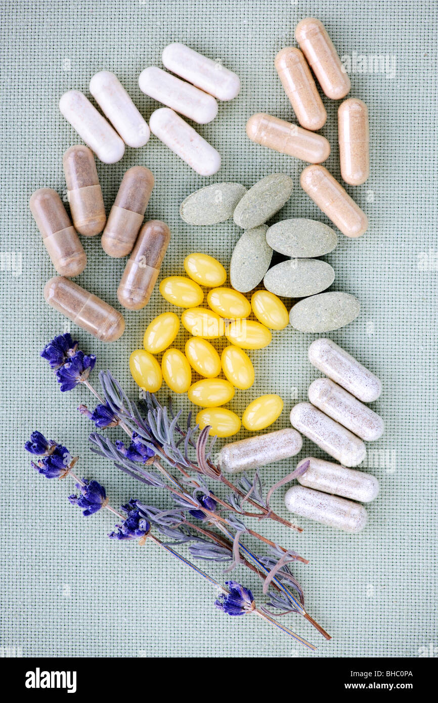 Natural remedies and supplements hi-res stock photography and images ...