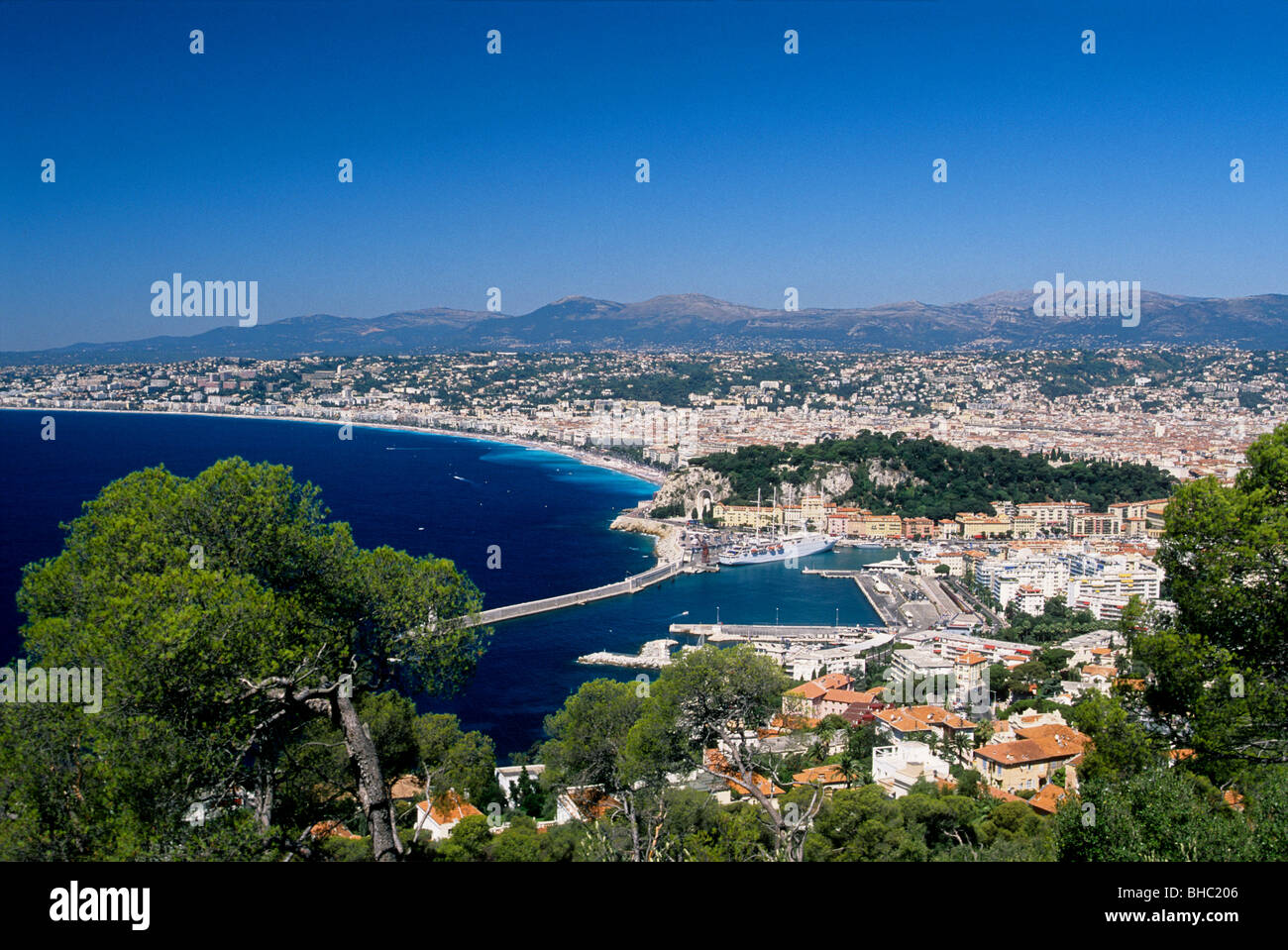 Overview of the city of Nice Stock Photo - Alamy