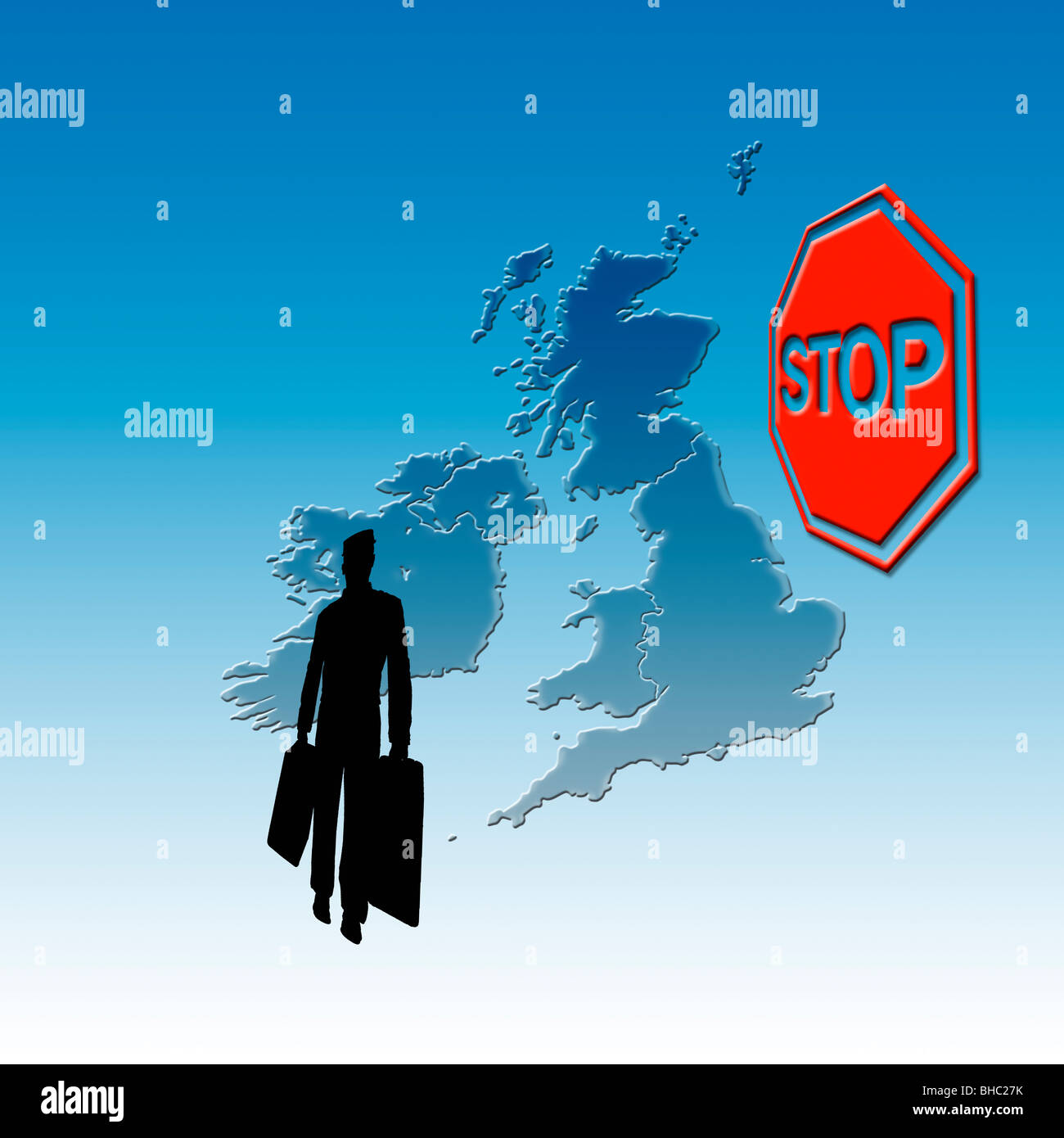 Immigration uk map hi-res stock photography and images - Alamy