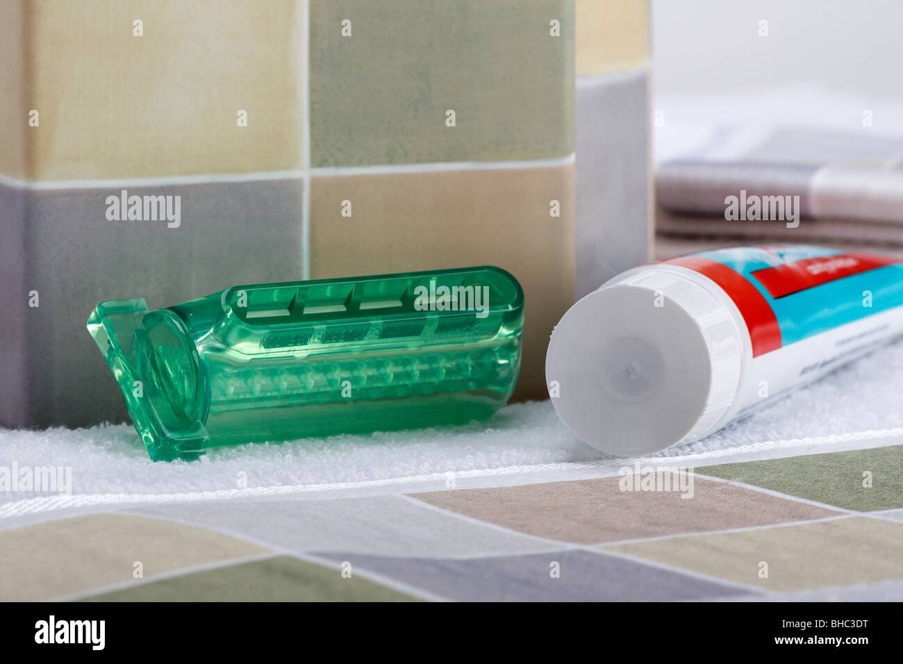 Toothpaste tooth paste tube with squeezer dispenser personal oral ...