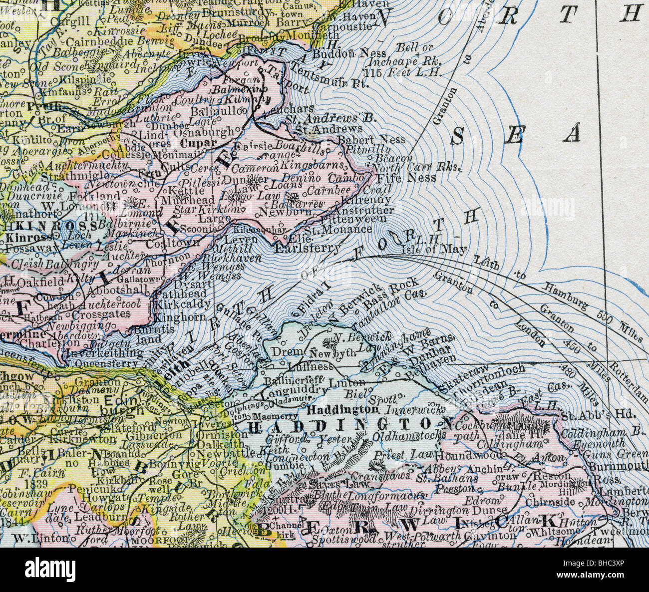 Firth of forth map hi-res stock photography and images - Alamy