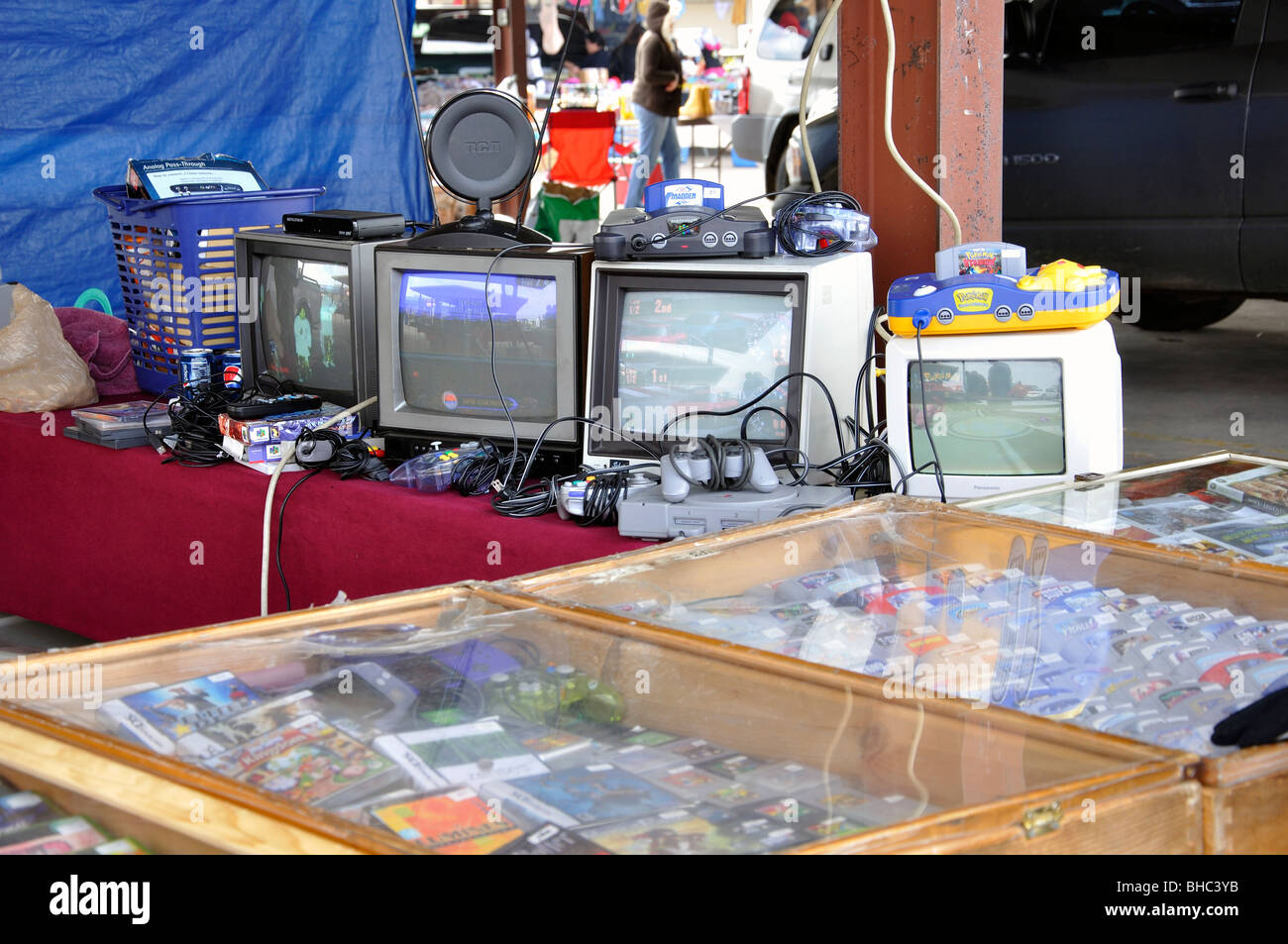 Old computer games on sale at Traders Village - biggest flea market in ...