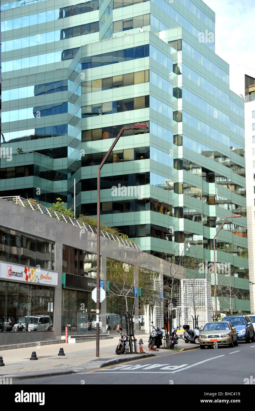 street scene, modern buildings, Santiago, Chile Stock Photo - Alamy