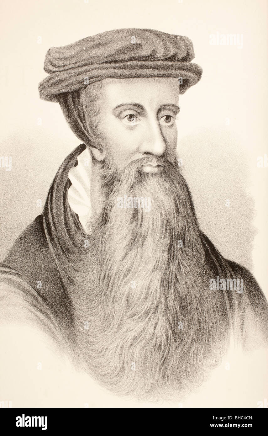 John Knox c. 1510 to 1572. Scottish clergyman, leader of the Protestant ...