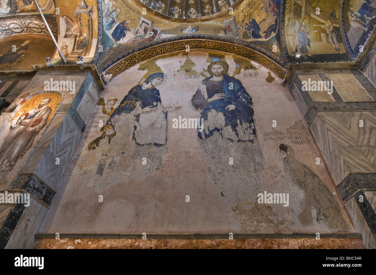 Mosaic of Deesis, Jesus and Mary, Chora Monastery , Edirnekapi ...