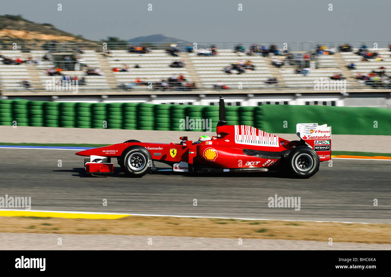 Felipe MASSA (BRA) driving the Ferrari F10 Formula One racing car in ...
