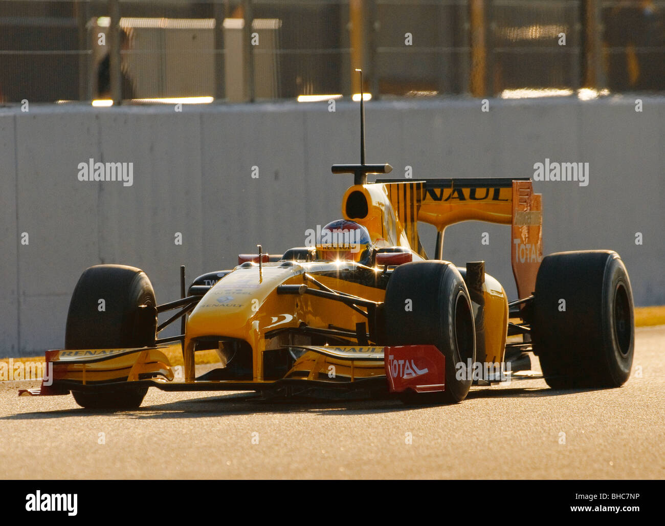 Vitaly PETROV driving the Renault R30 Formula 1 race car in February ...