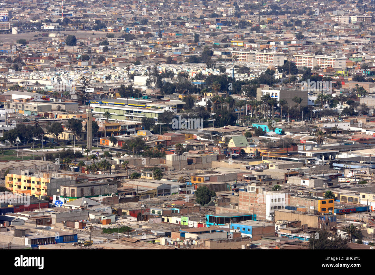 Aerial view of Arica in Chile Stock Photo - Alamy
