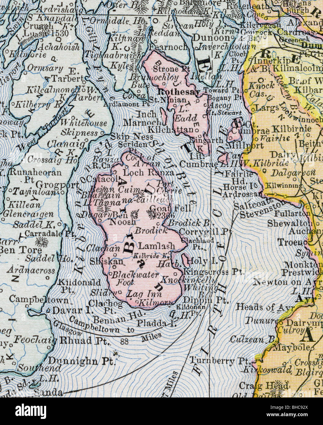 Clyde map hi-res stock photography and images - Alamy