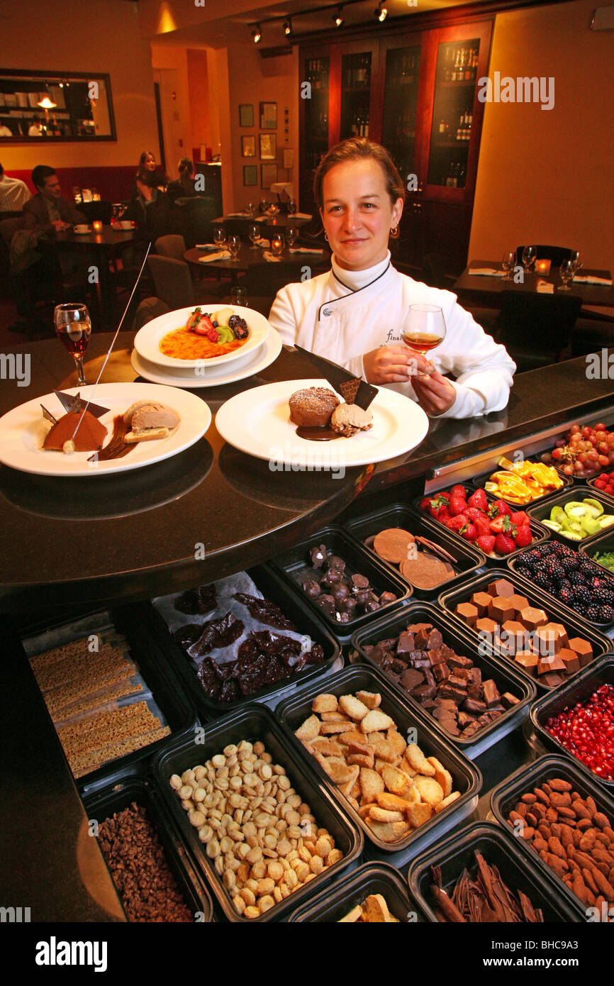 Pastry chef in dessert cafe Stock Photo - Alamy