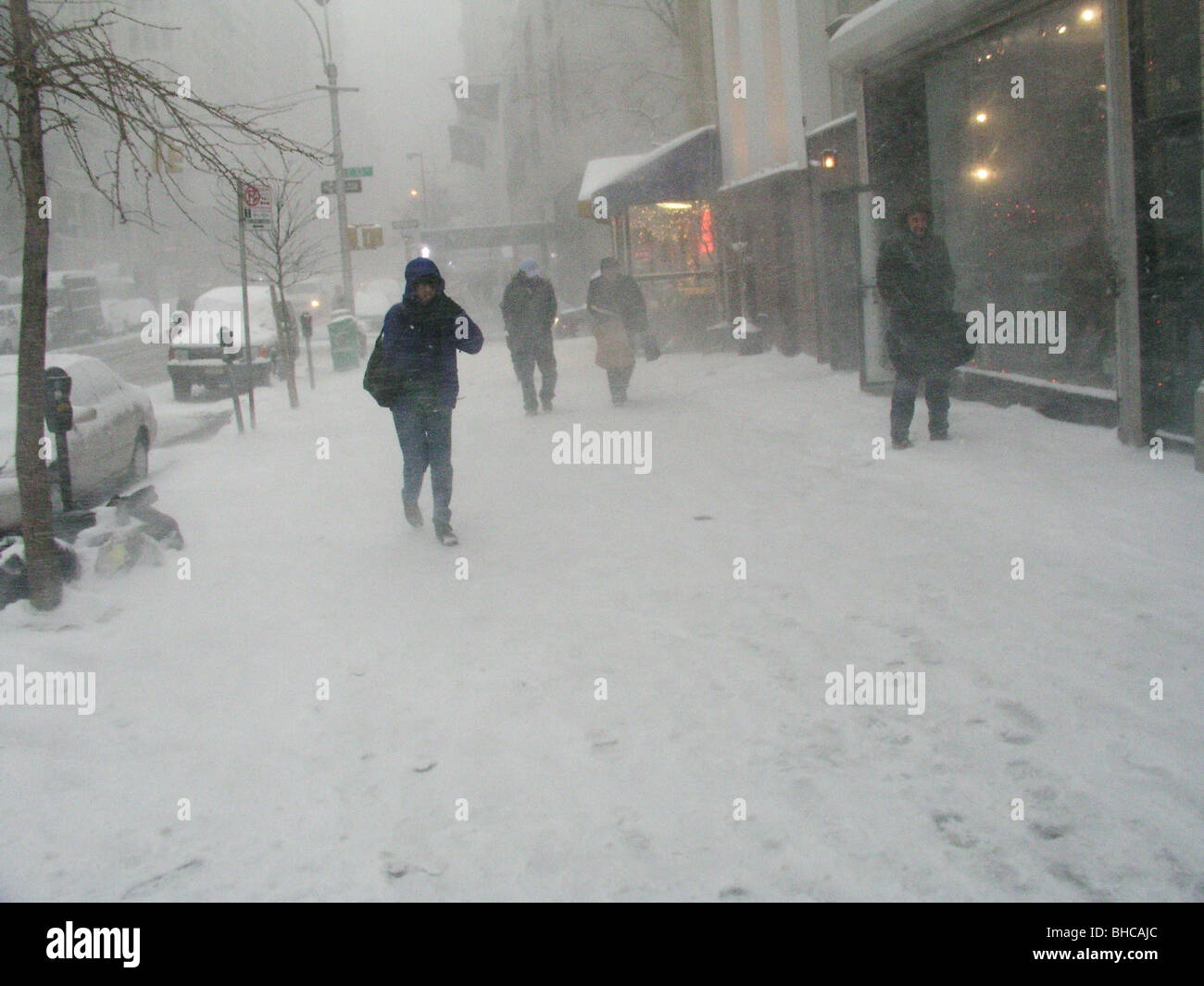 New York City snowstorm Stock Photo - Alamy