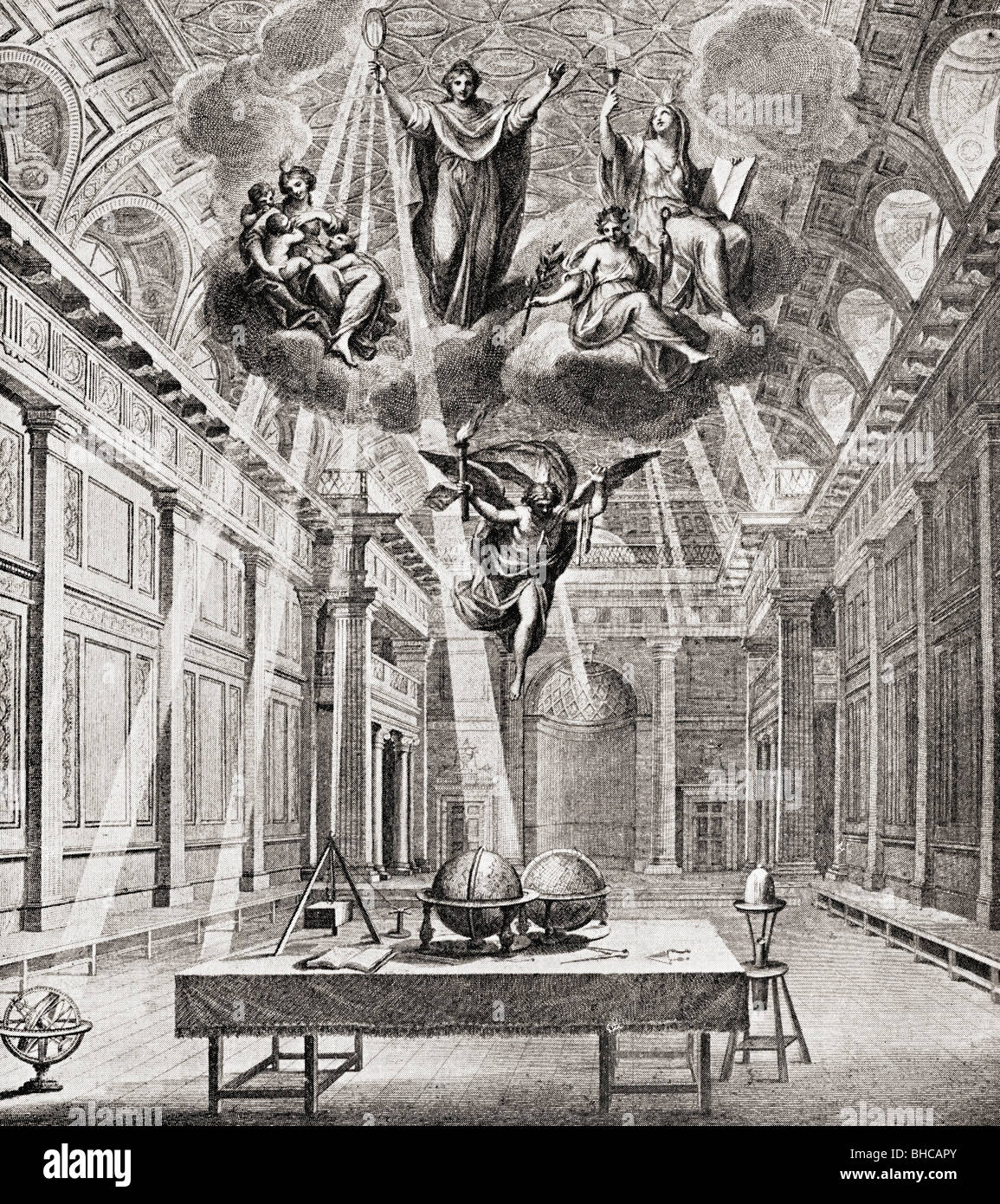 Masonic Frontispiece. From the book The Connoisseur Illustrated ...