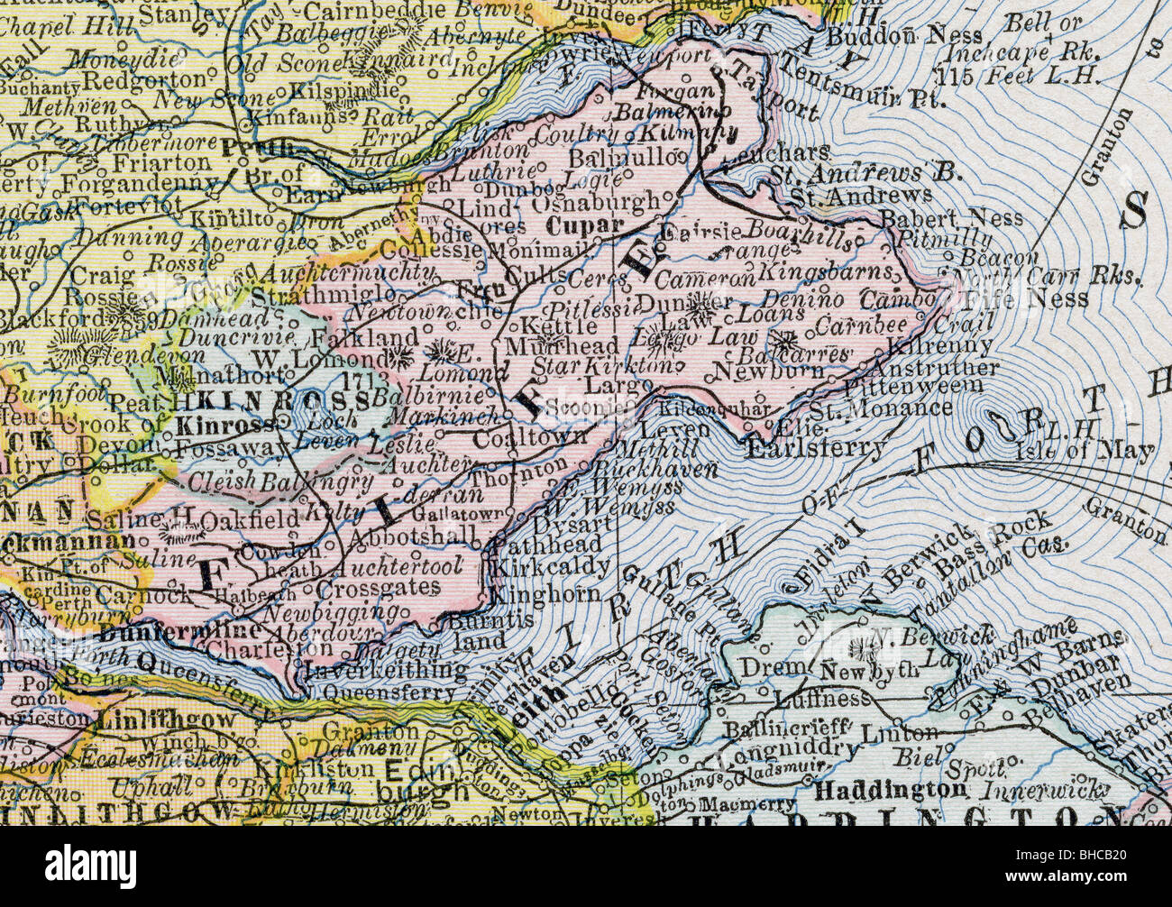 Firth of forth map hi-res stock photography and images - Alamy