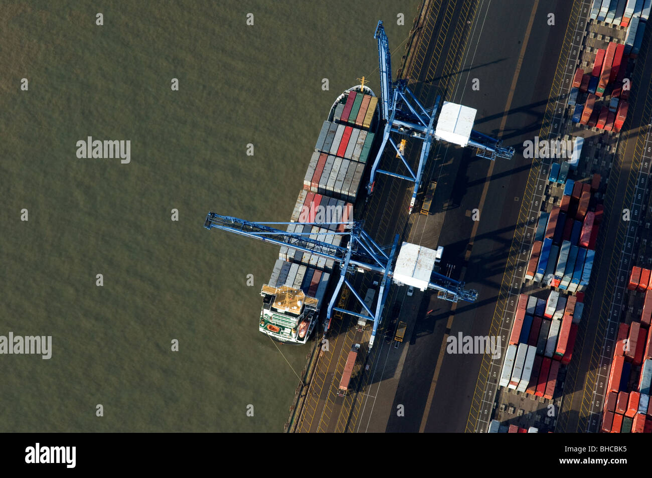 The Cimbria loading at Felixstowe Port UK Stock Photo - Alamy