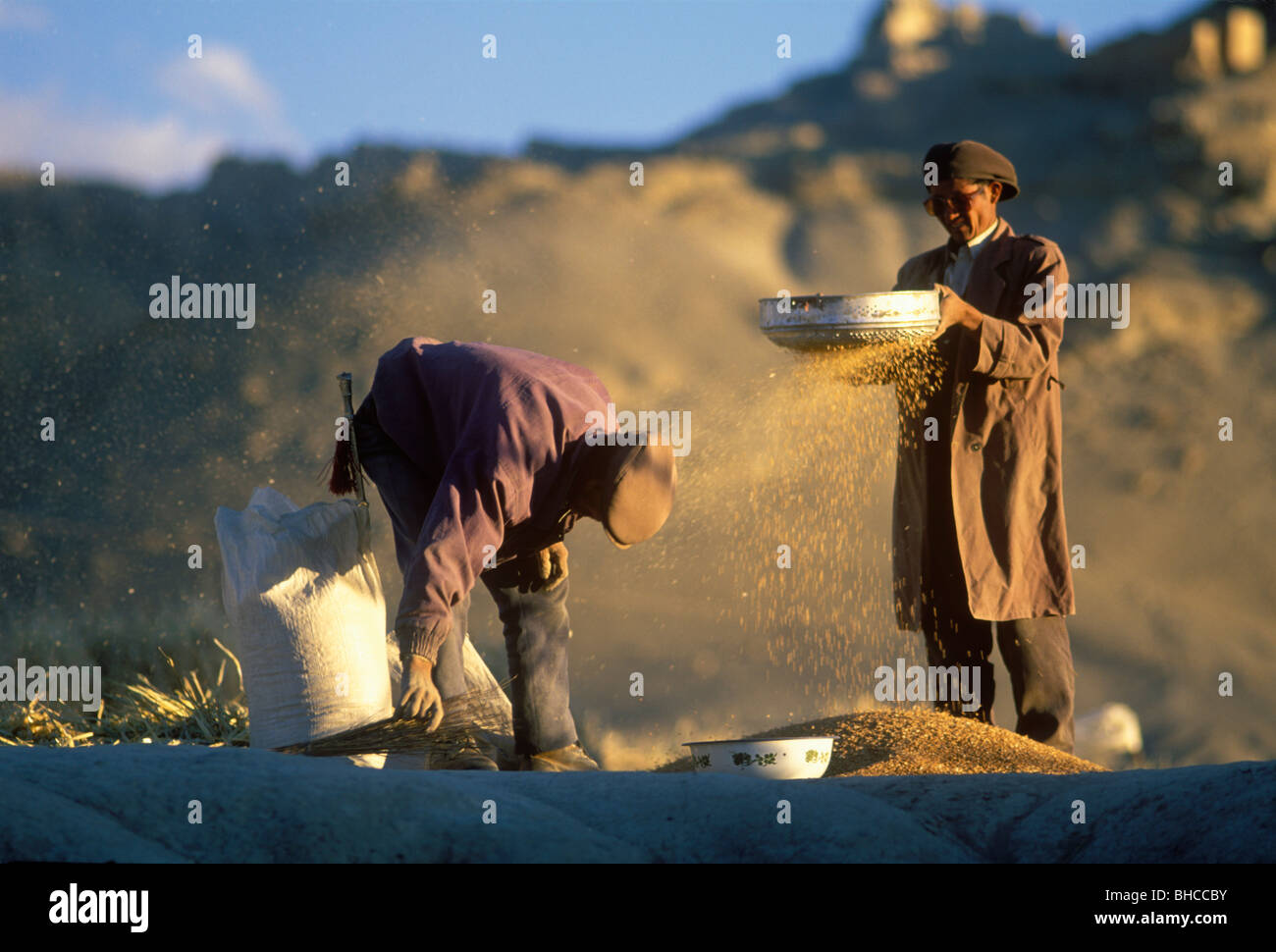 Winnowing barley hi-res stock photography and images - Alamy
