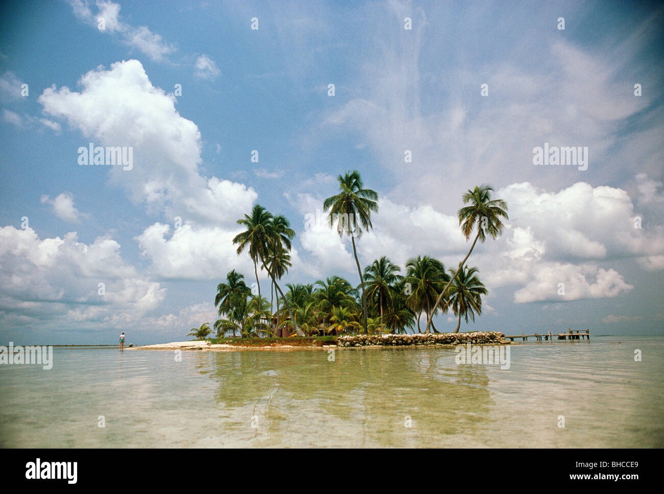 World's second largest barrier reef, 2 miles off coast of the Belize ...