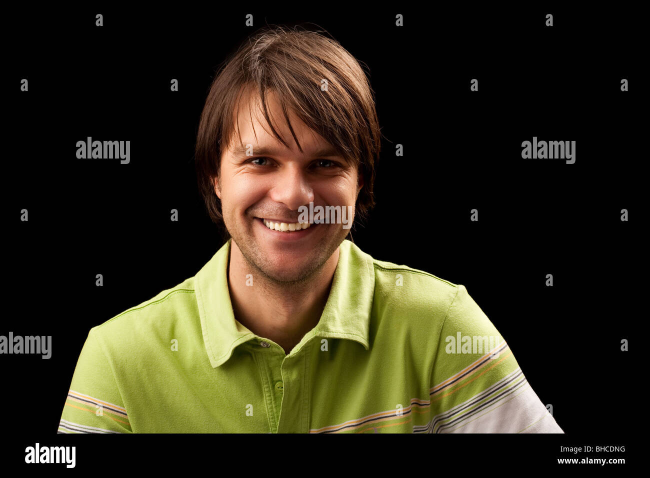 Low key portrait of a handsome young man Stock Photo - Alamy